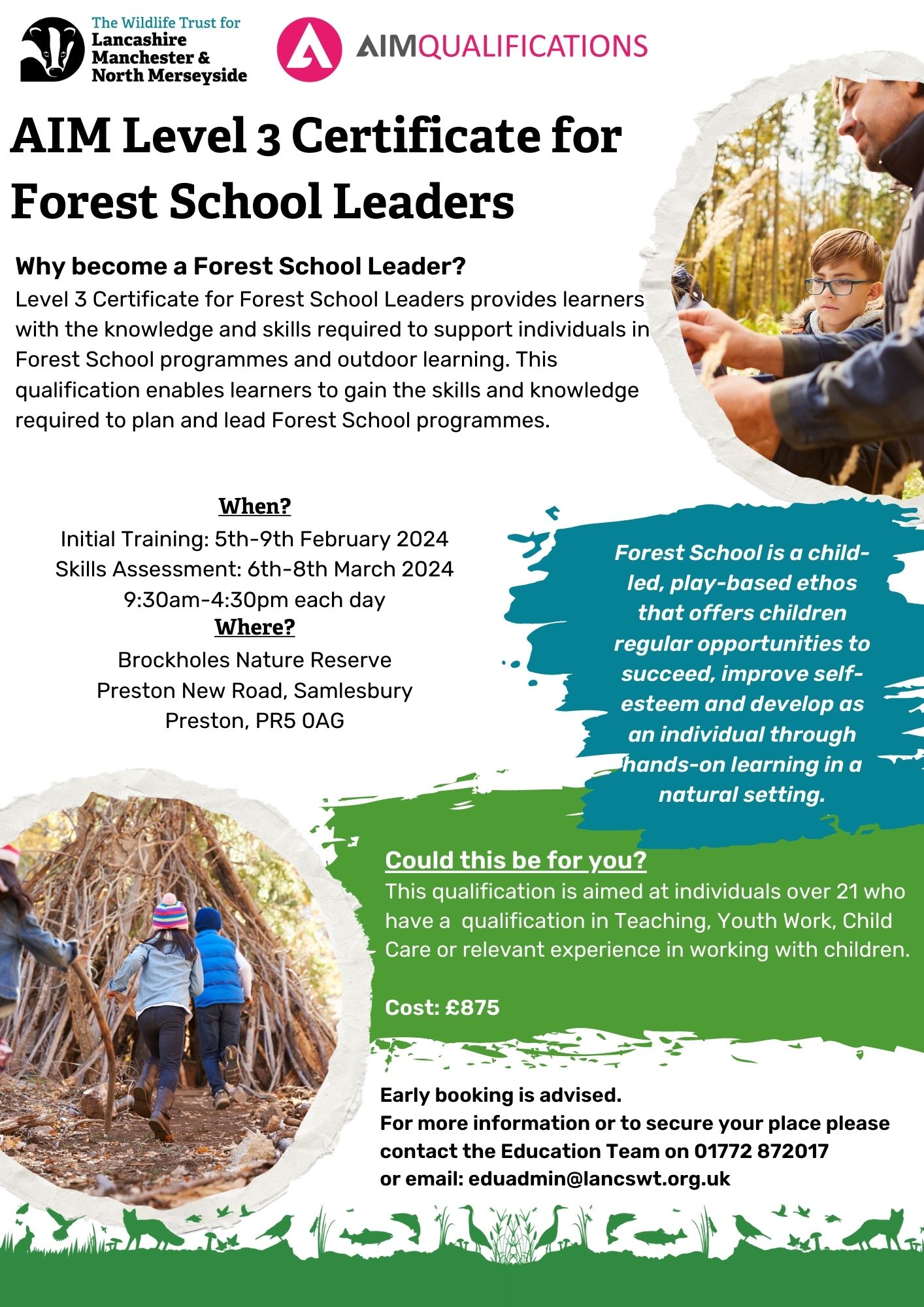 February 2024 Forest School Information Poster | The Wildlife Trust for ...
