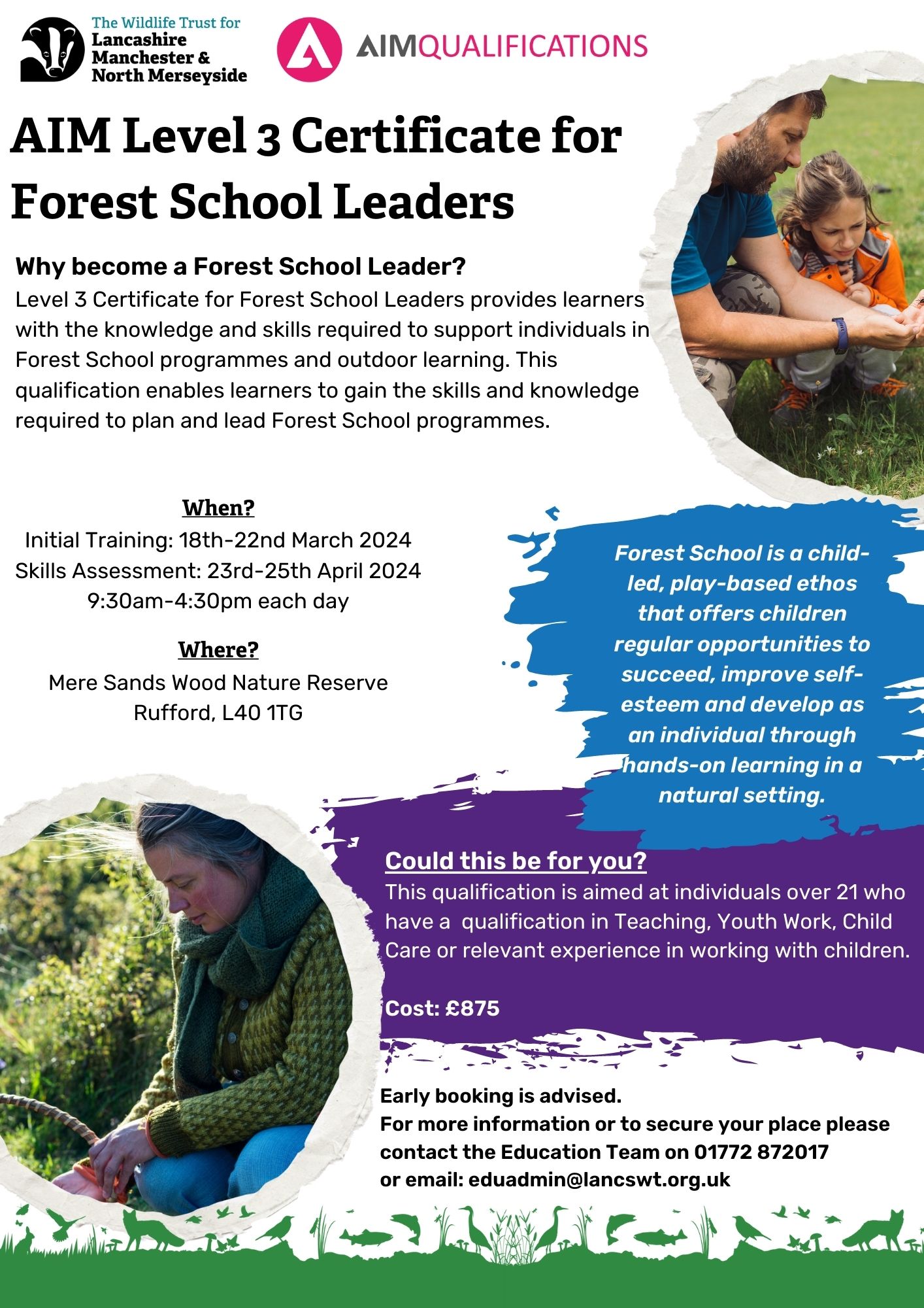 March 2024 Forest School Information Poster | The Wildlife Trust for ...